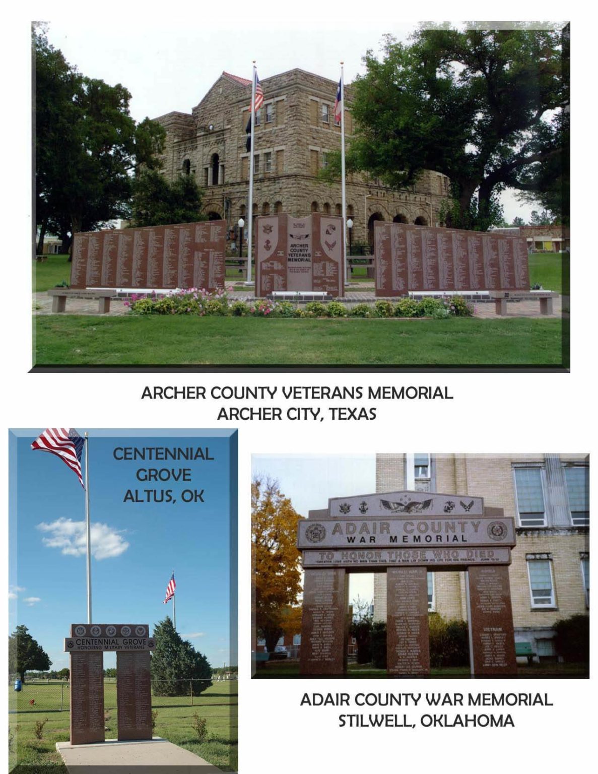 Community Monuments | Willis Granite Monuments